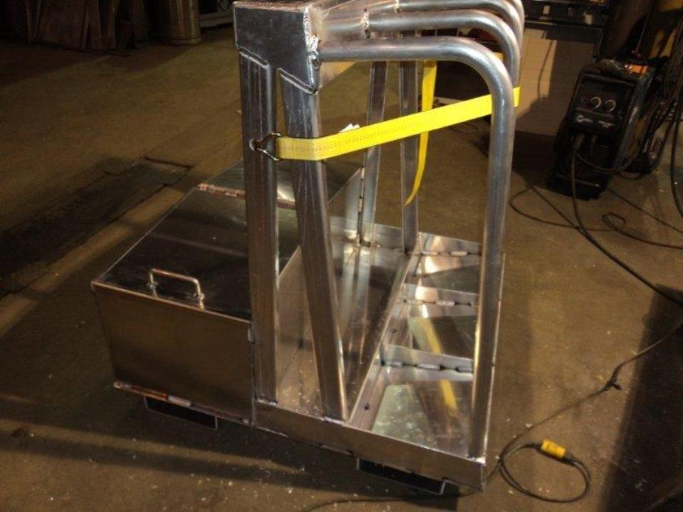 Aluminum Rod Rack with Bit Box